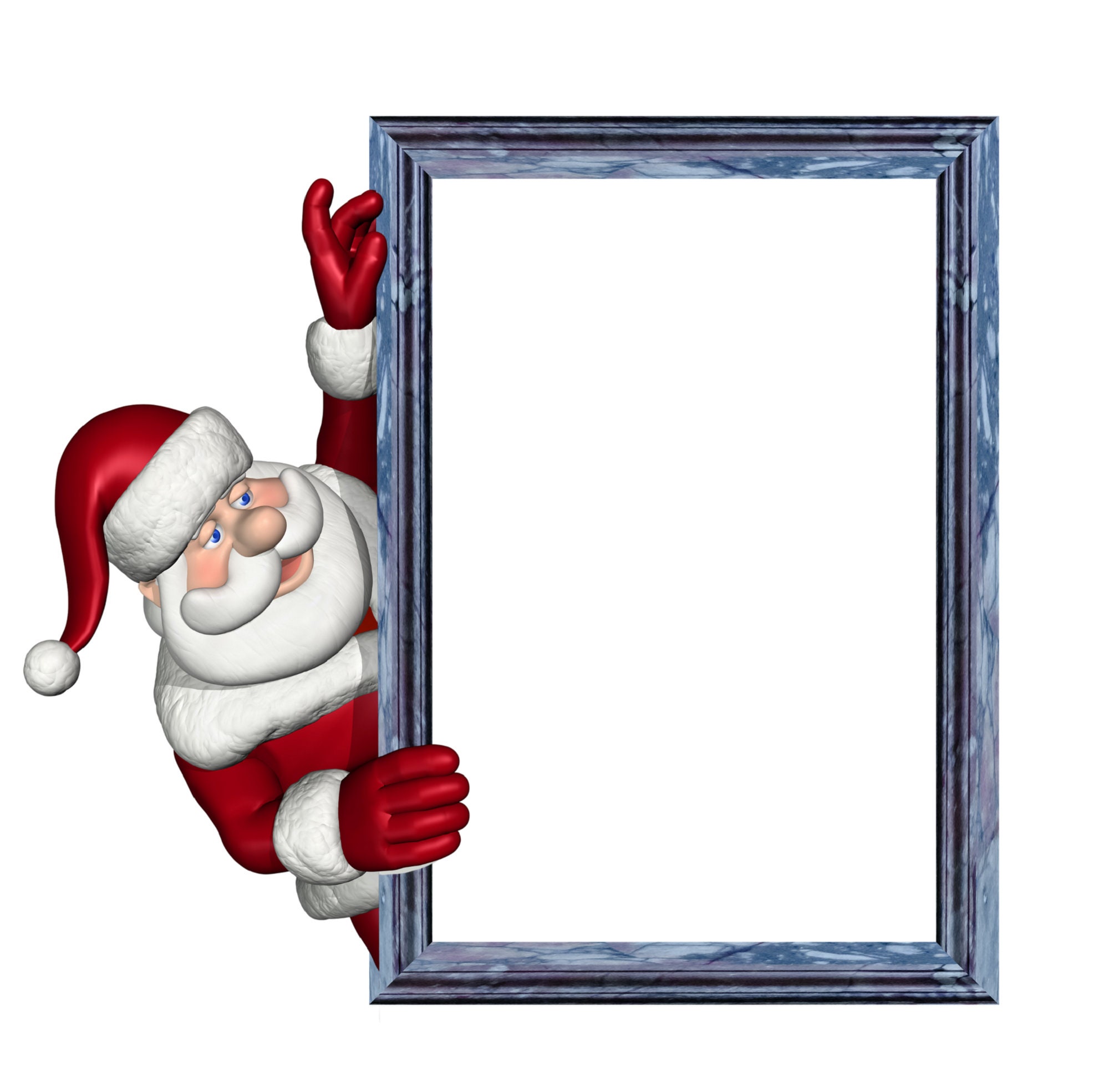 Digital Background Template Virtual Santa Claus Santa Holding Classic ...