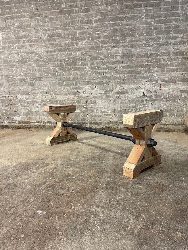 Reclaimed X-base Iron Bench Base - Etsy