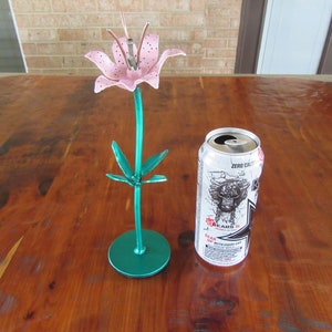 Metal Lily-welded Art-forever Flowers-metal Art - Etsy