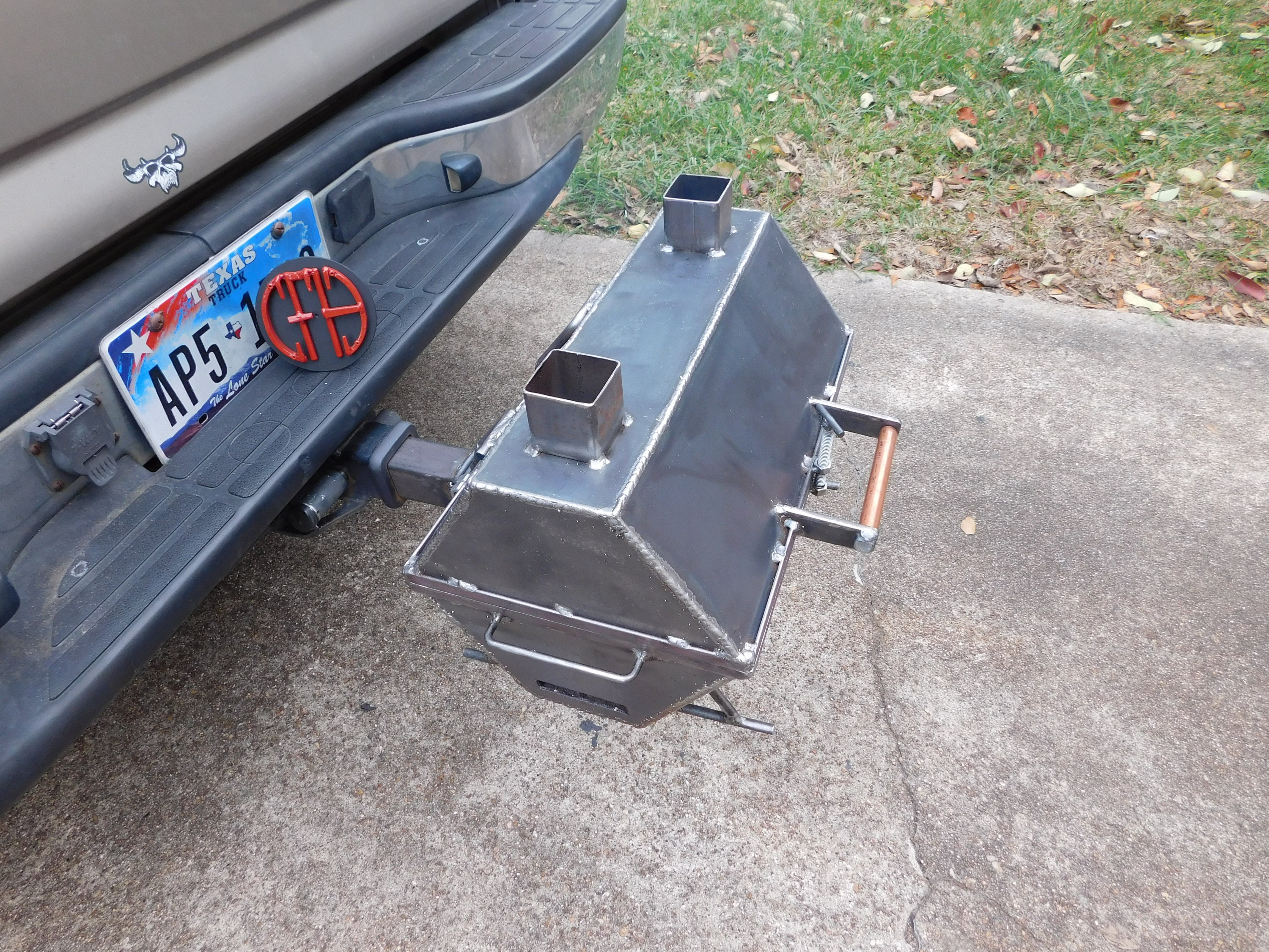 Hitch Grill Tailgate Barbeque Pit-tabletop Grill - Etsy