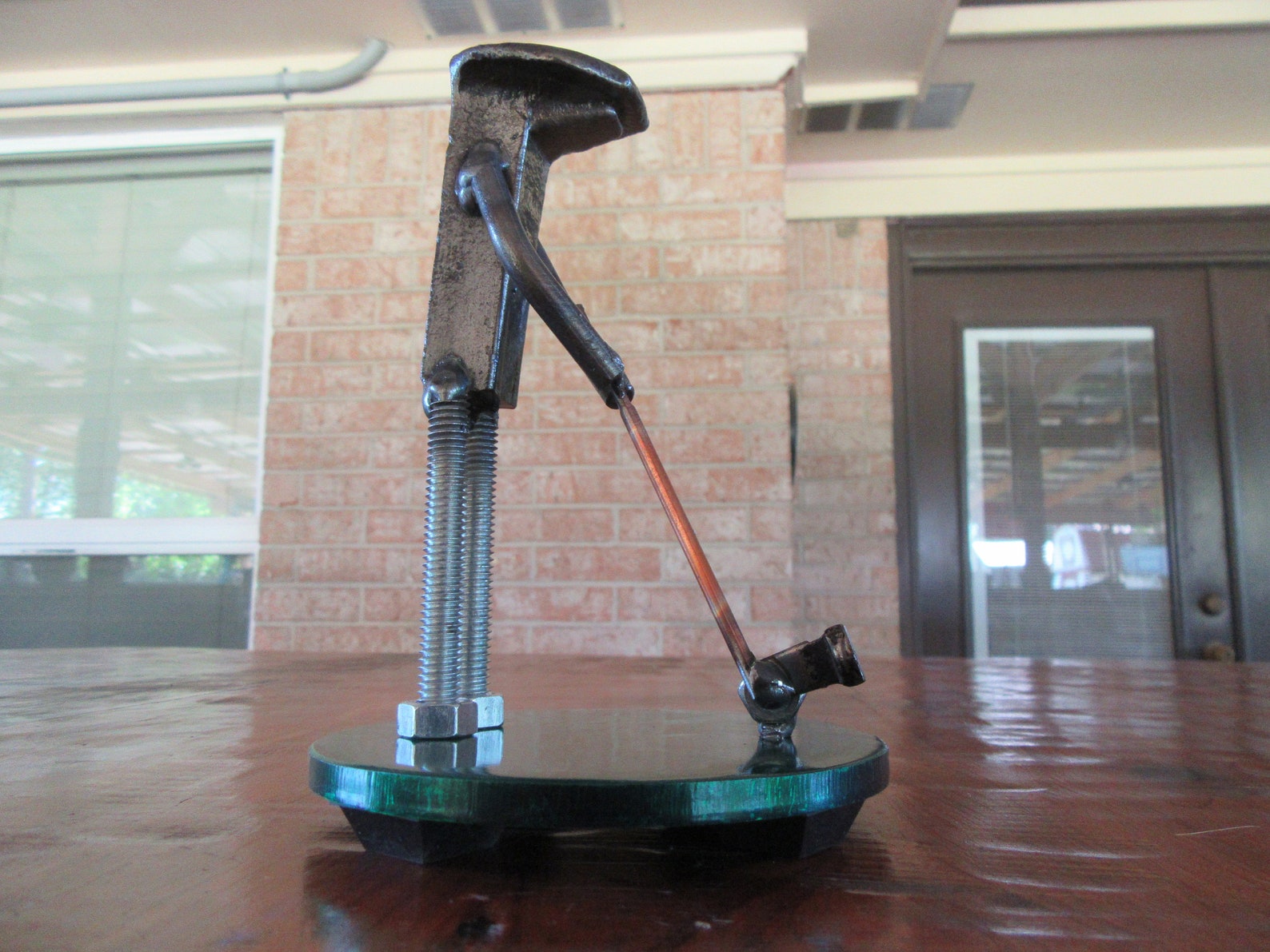 Welded Golfer Sculpture-man Playing Golf Metal Art-scrap Metal Art ...