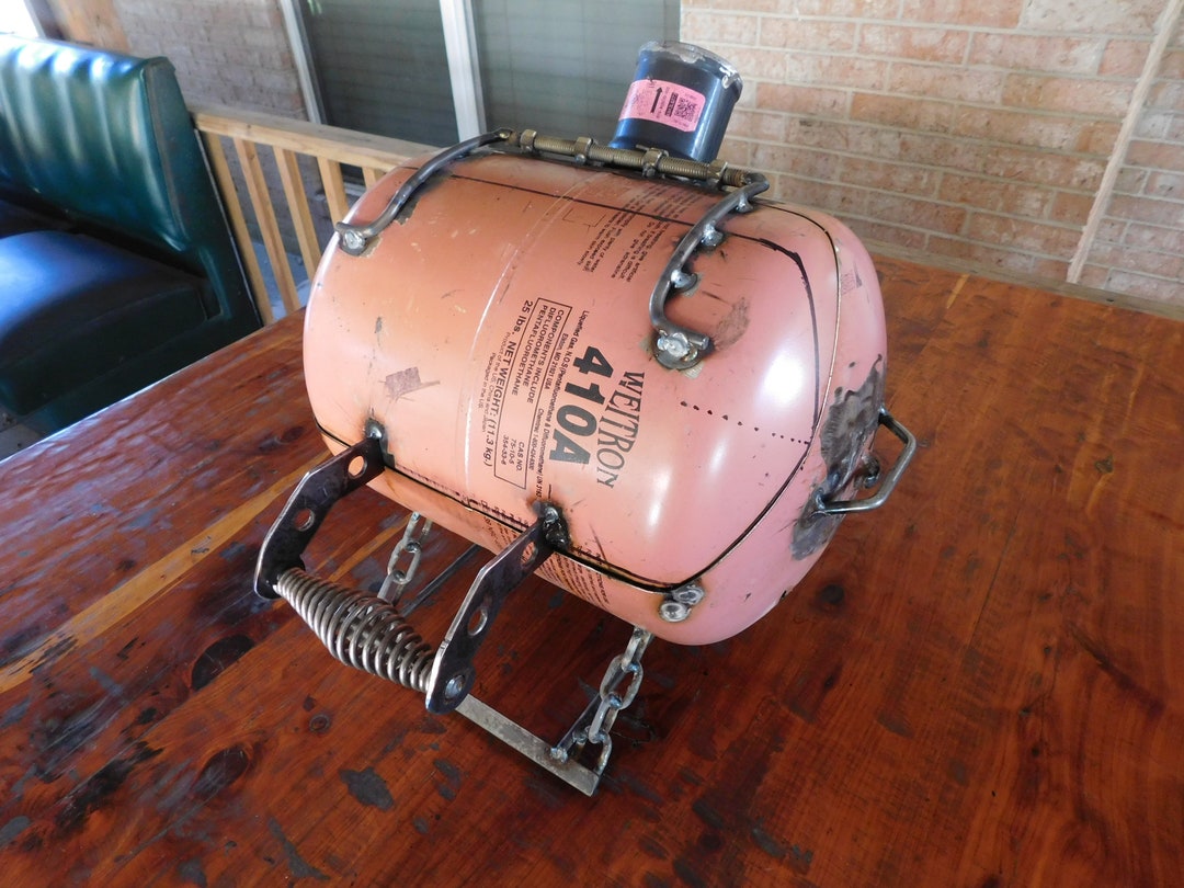 Tabletop HVAC Barbeque Grill-410a Charcoal BBQ Tank HVAC Man Grill - Etsy