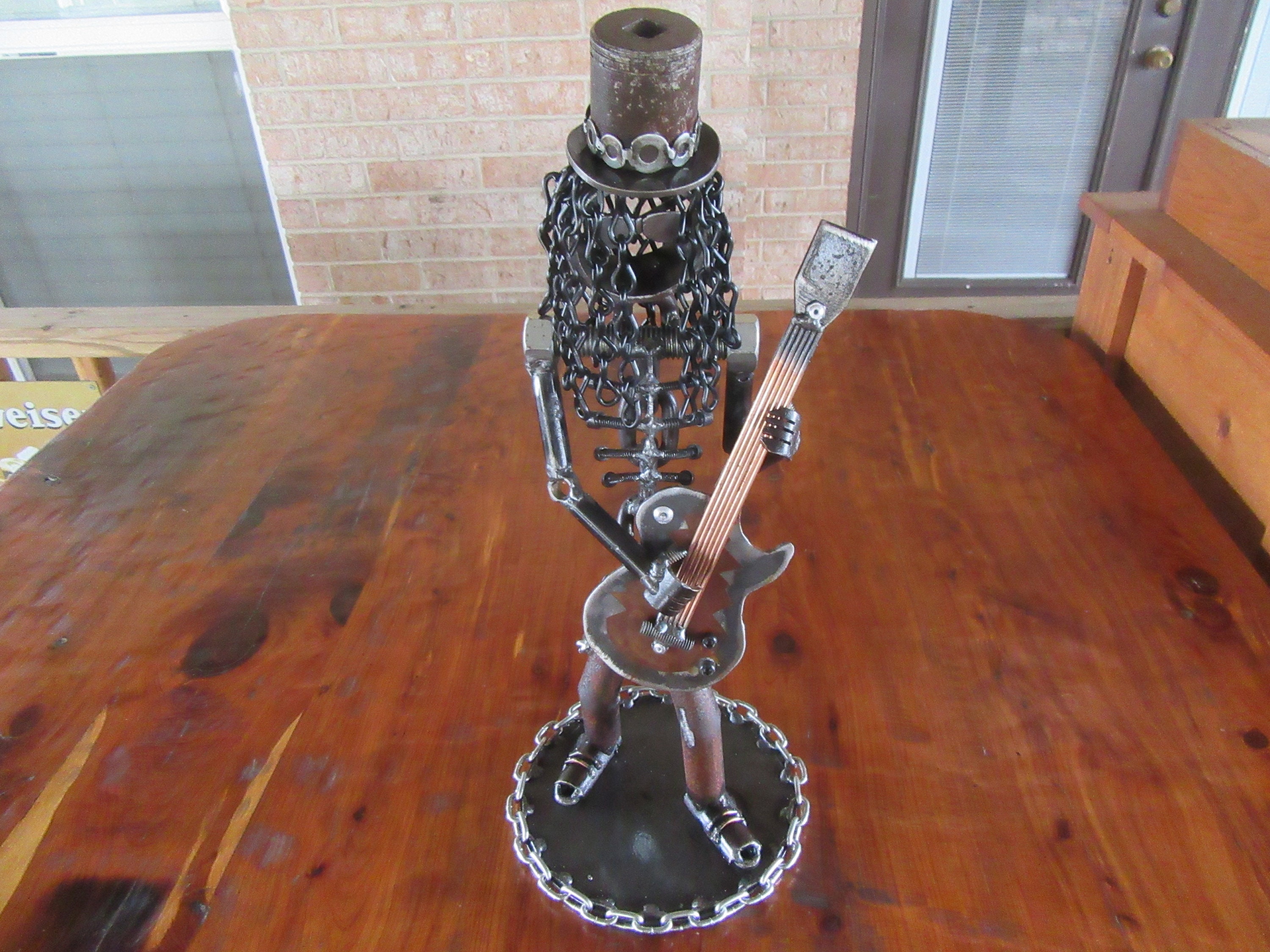 SLASH Welded Sculpture-heavy Metal Art Figurine - Etsy