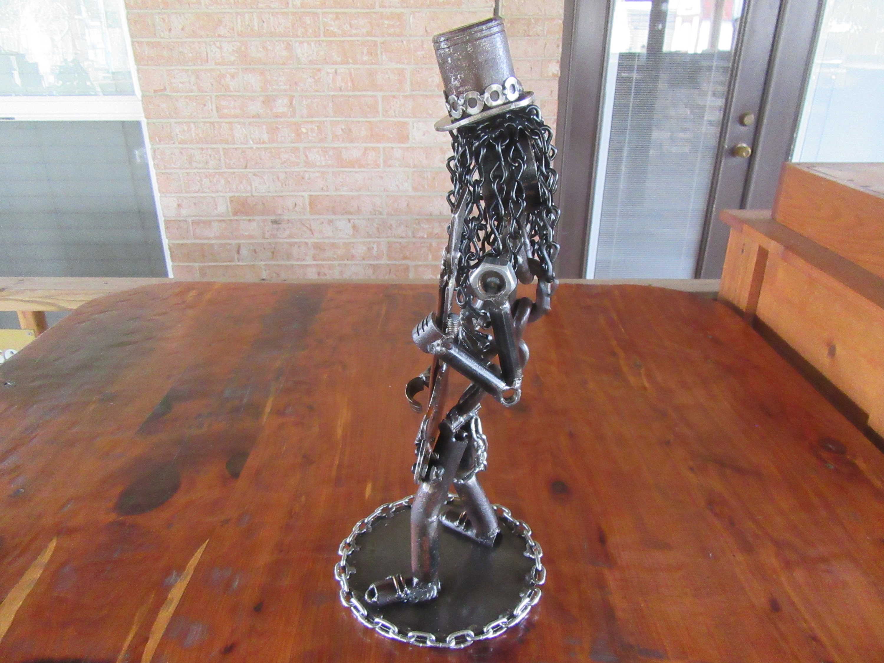 SLASH Welded Sculpture-heavy Metal Art Figurine - Etsy
