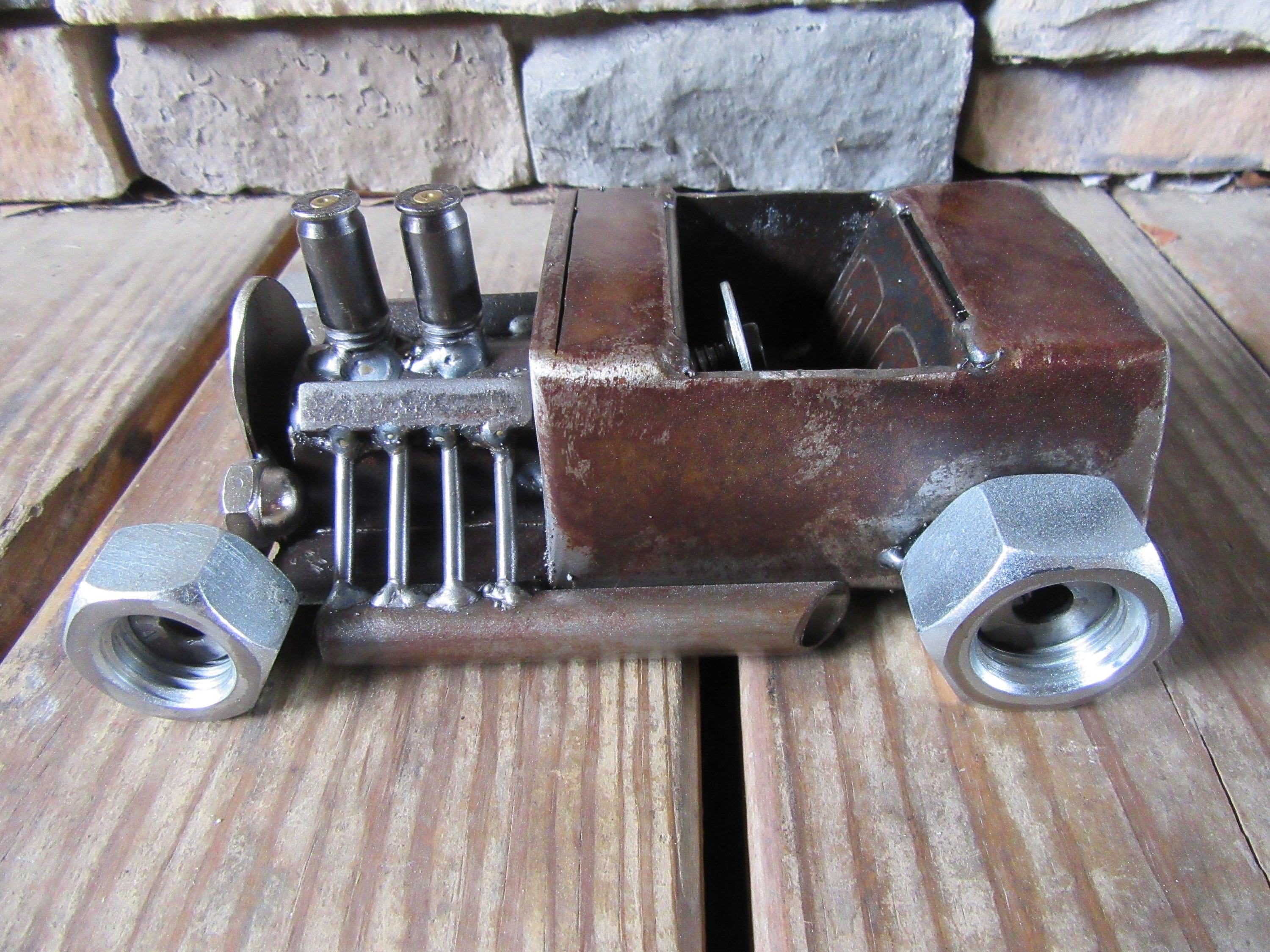 Welded Rat Rod-hot Rod Convertible-welded Art-car Sculpture-rat Rod ...