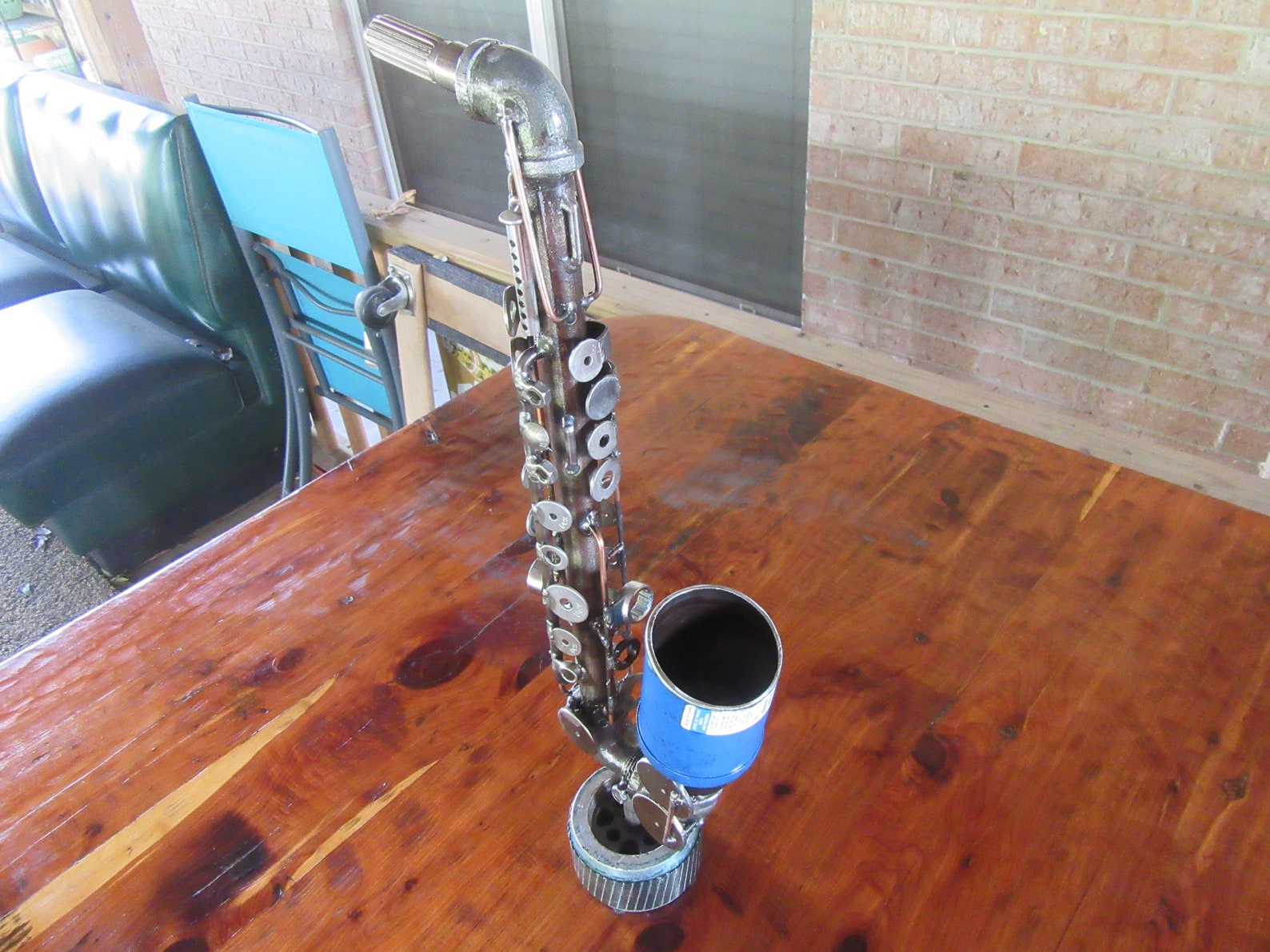 Welded Saxophone Sculpture-welded Art-metal Art-welding - Etsy