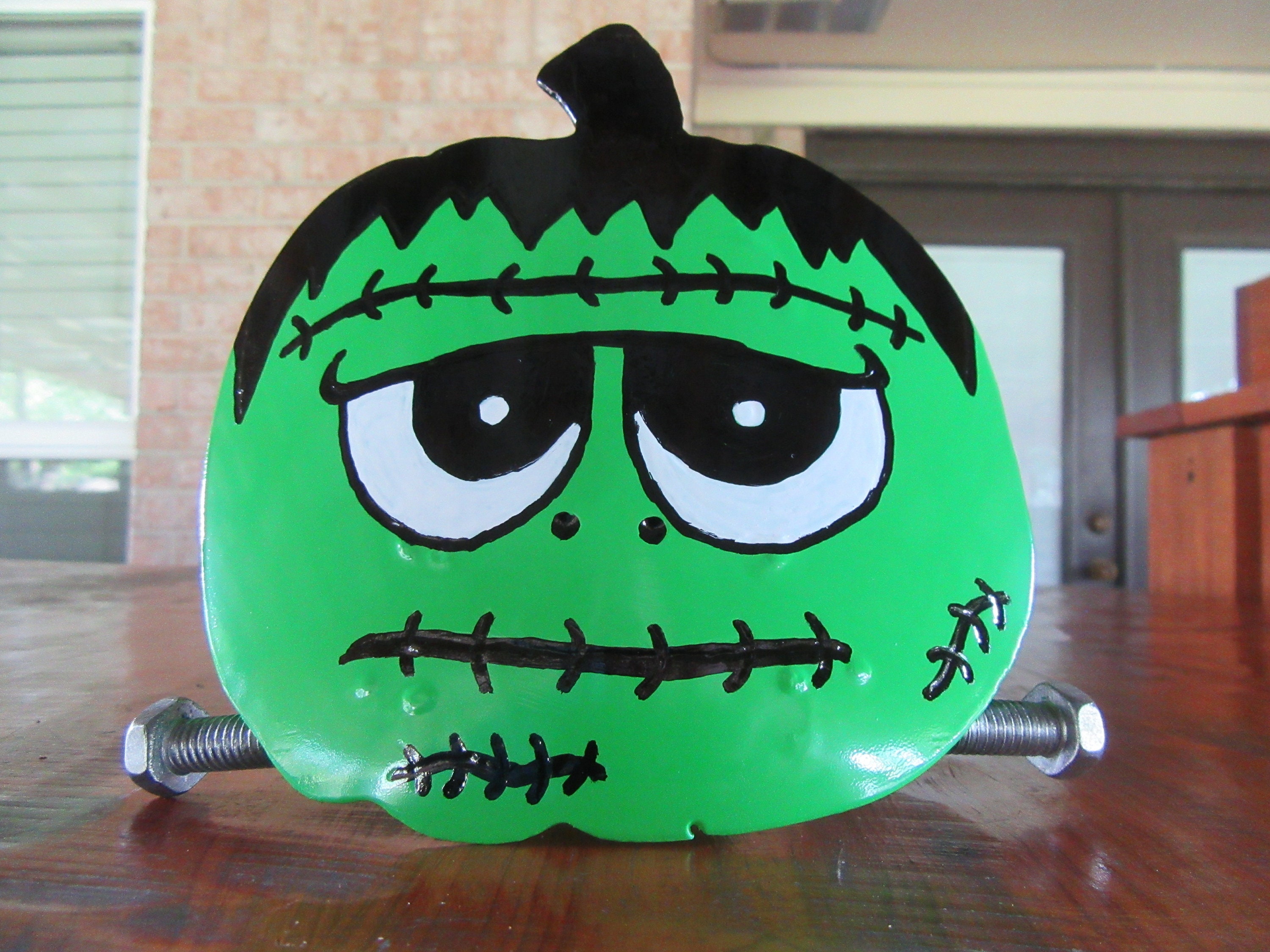 Frankenstein Painted Pumpkin