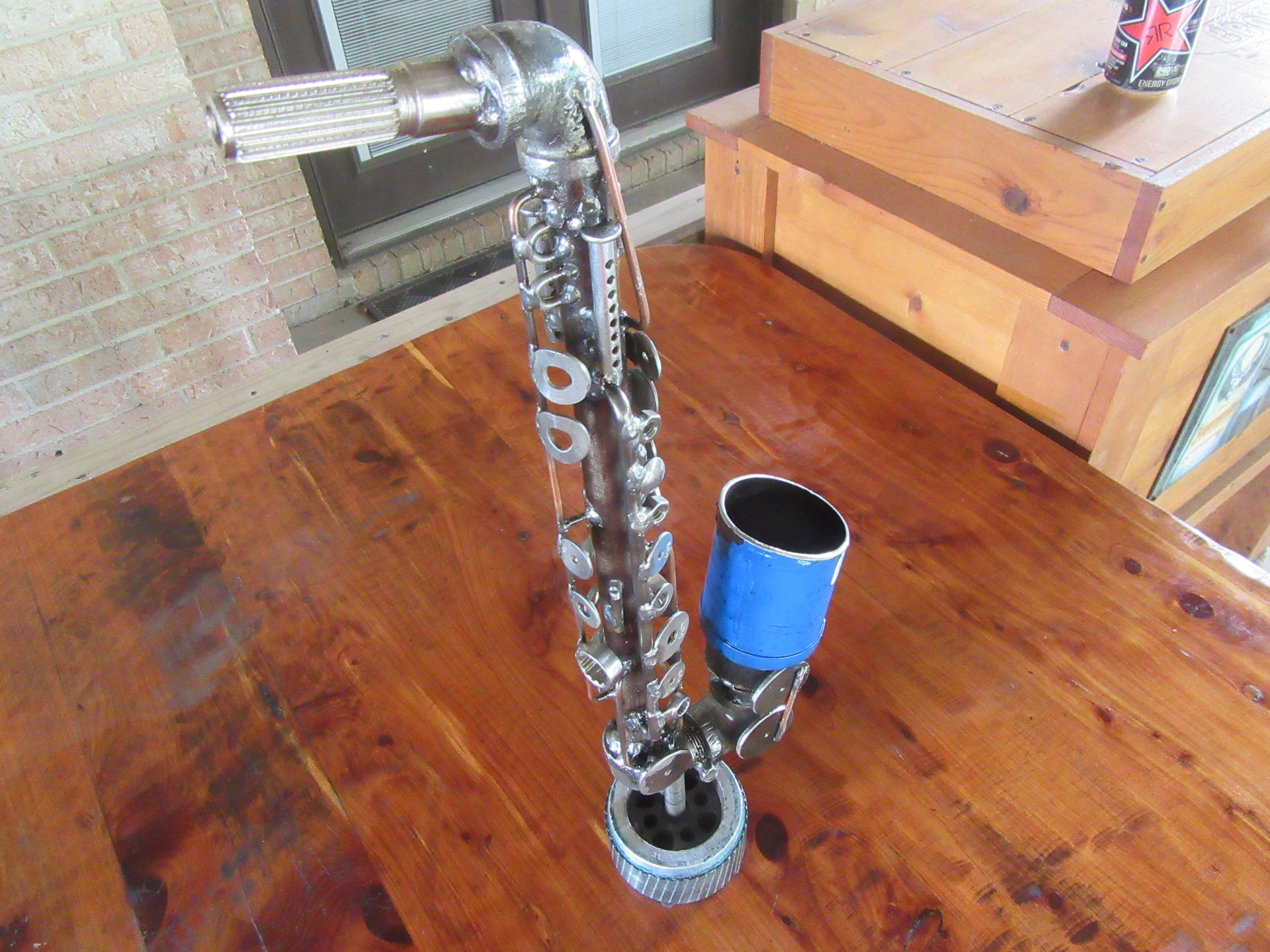 Welded Saxophone Sculpture-welded Art-metal Art-welding | Etsy