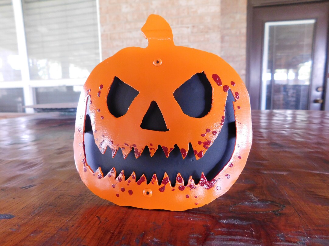 Evil Jack Pumpkin Hitch Cover-creepy Jack O Lantern-halloween Hitch ...