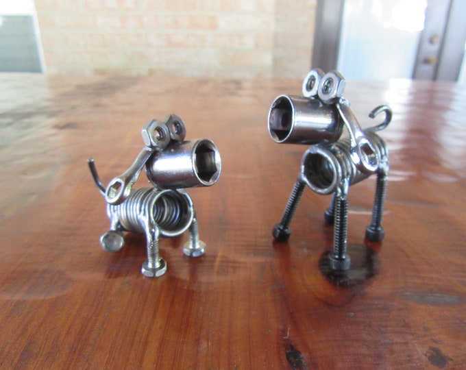 Little Spring Dogs-small Dogs BIG Personality-welded Art-metal - Etsy