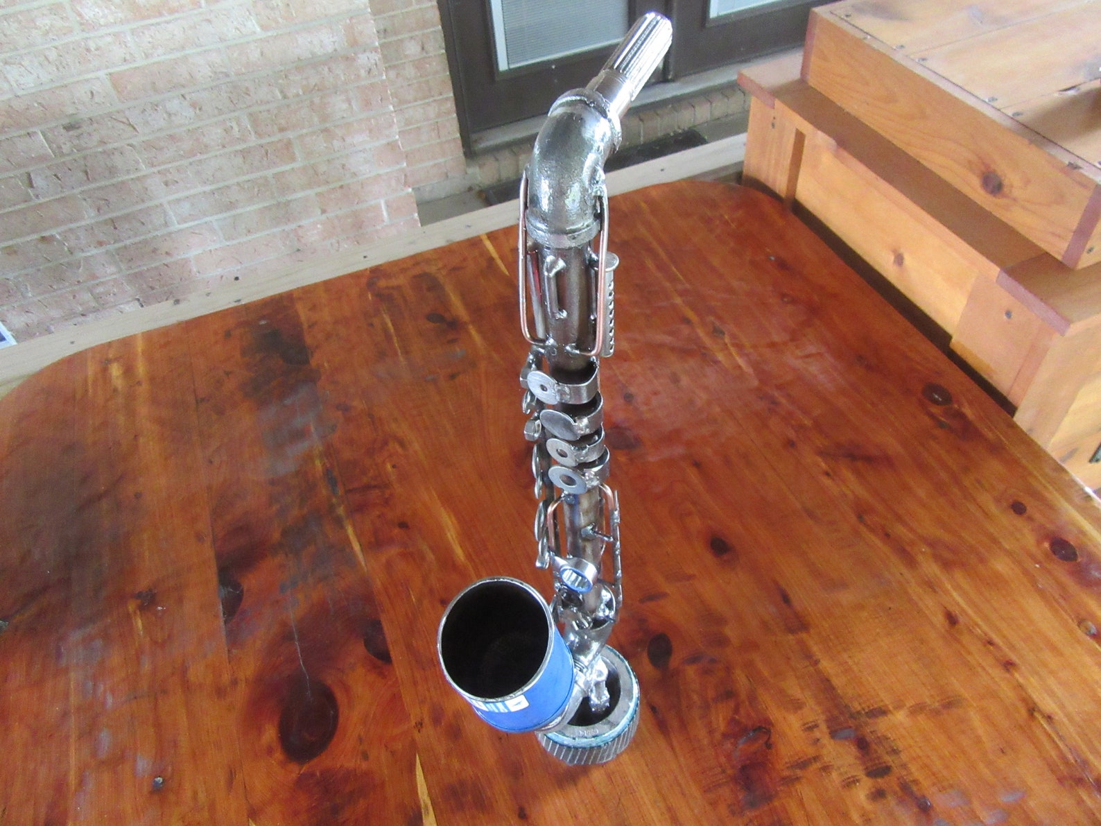 Welded Saxophone Sculpture-welded Art-metal Art-welding - Etsy