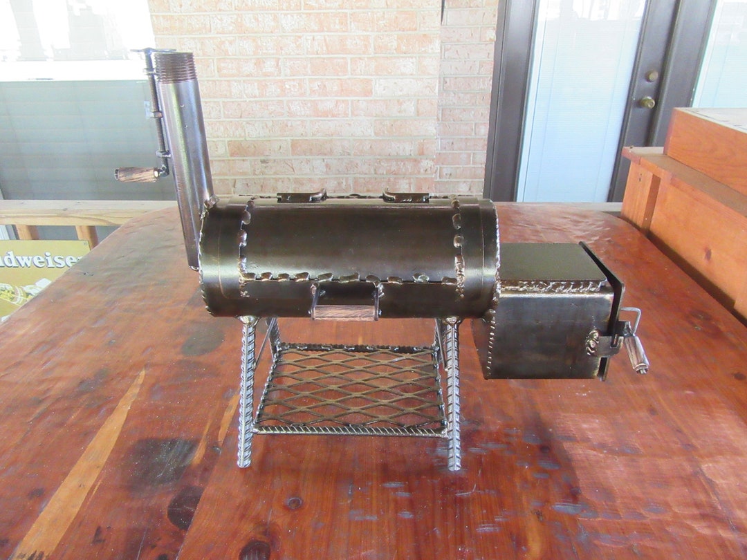 Baby Smoker BBQ Pit Grill With Square Firebox-heavy Steel Fully ...