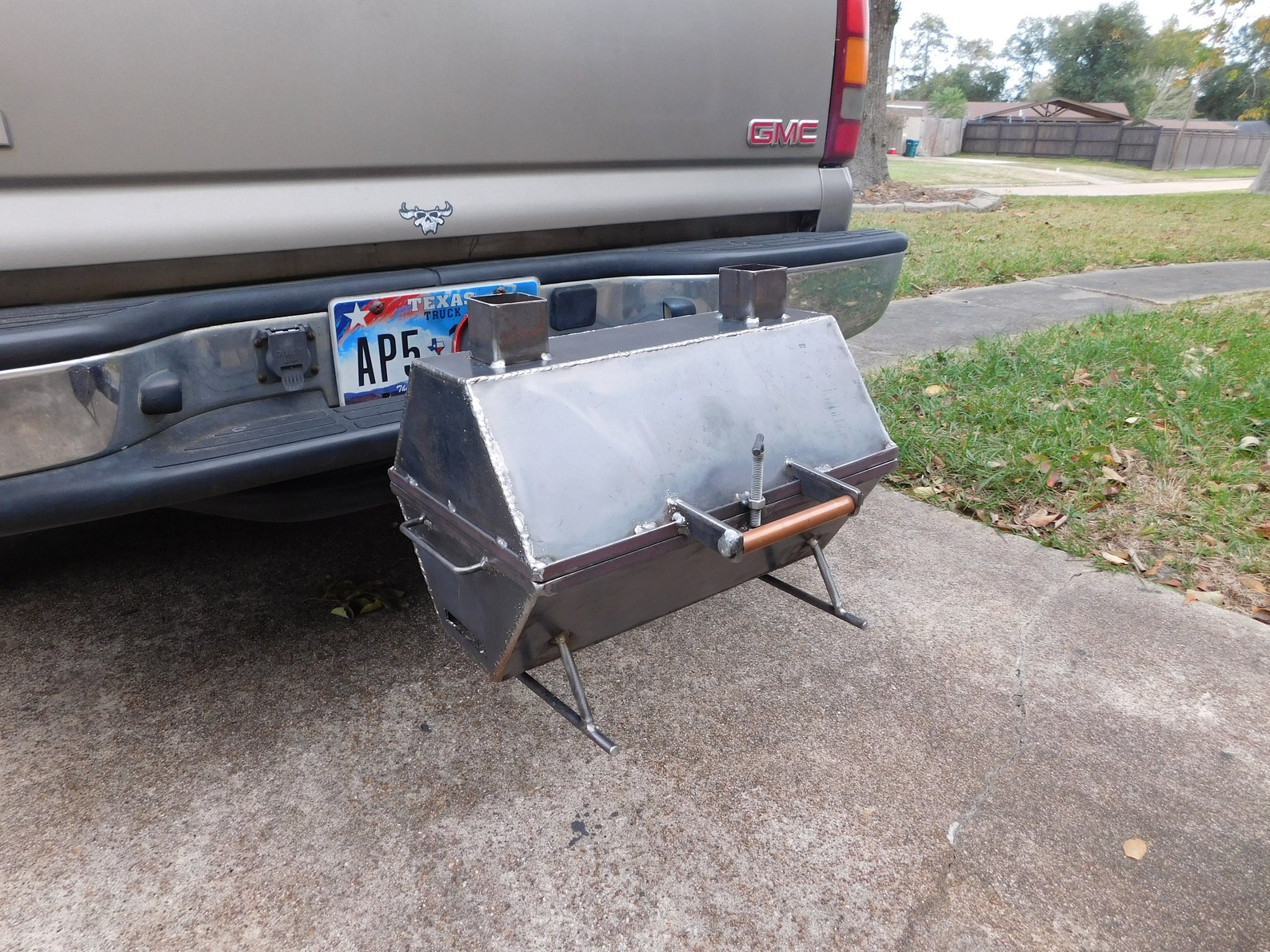 Hitch Grill Tailgate Barbeque Pit-tabletop Grill - Etsy