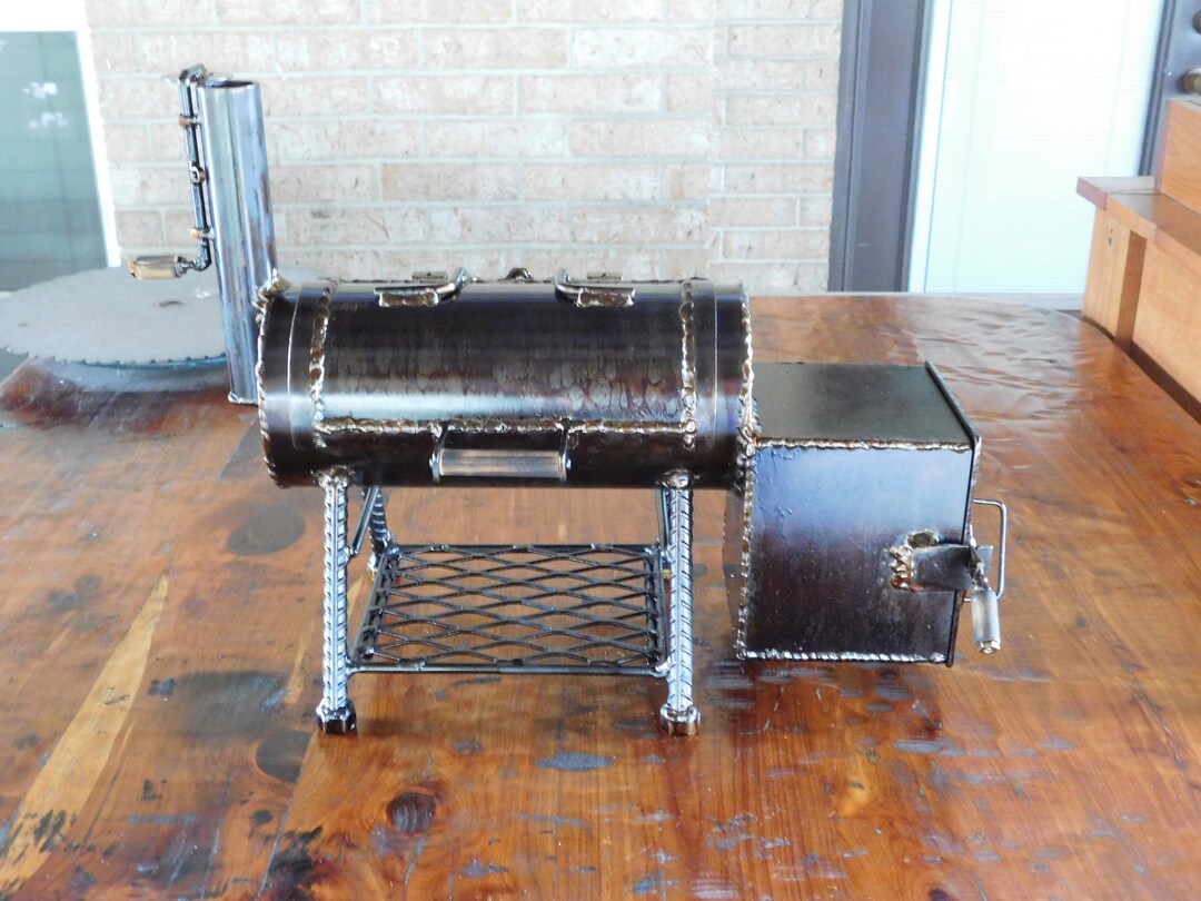 Handmade Baby BBQ Smoker: Jumbo Firebox, Heavy Steel Mini Grill - Etsy