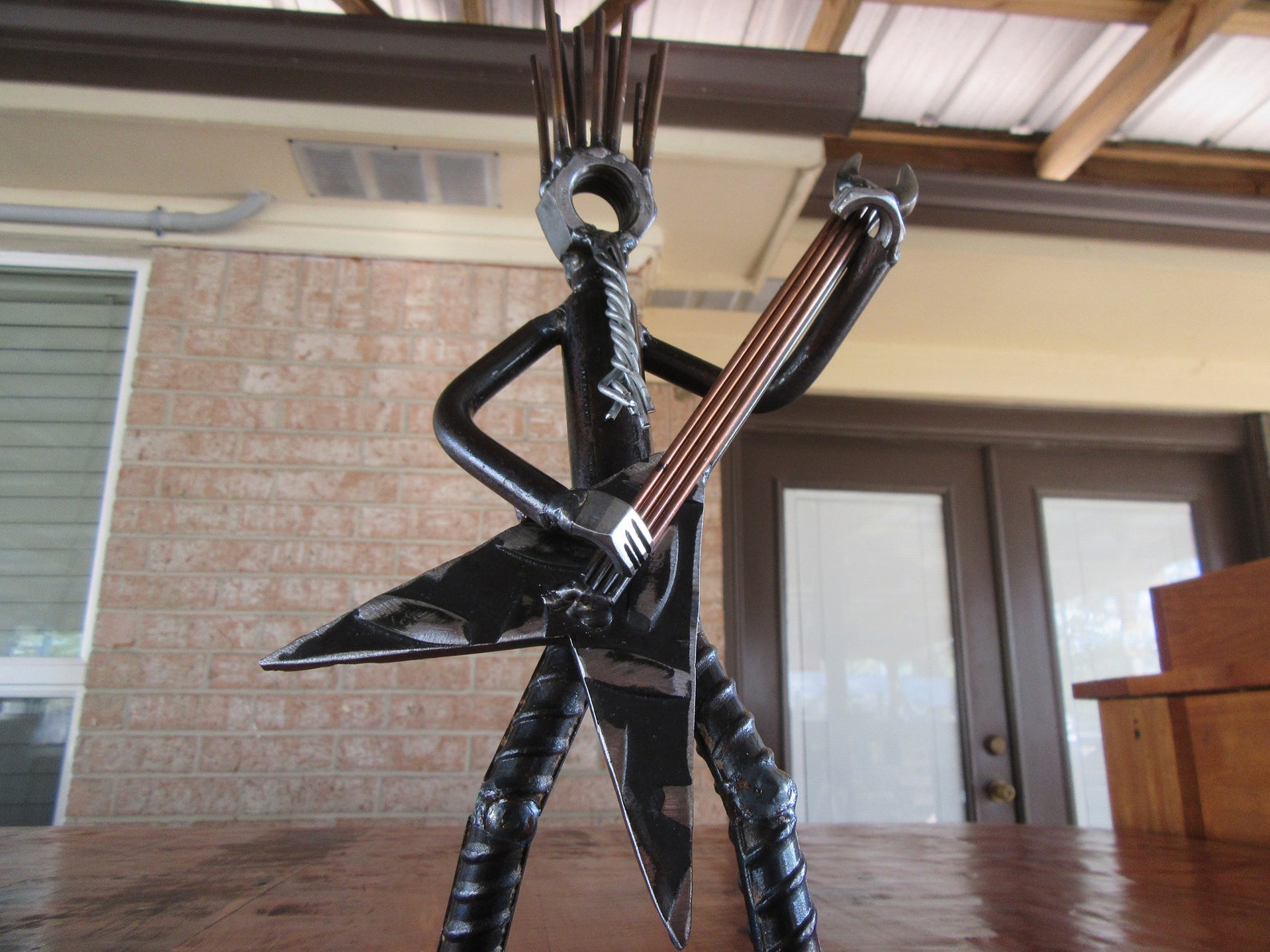 Wayne Static Metal Sculpture-static-x-welded Art-scrap - Etsy