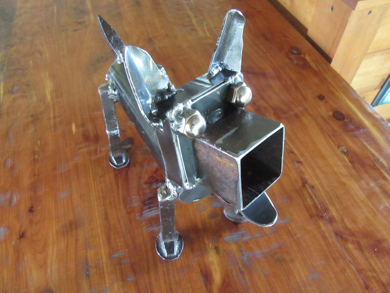 Welded Scrap Metal Dog Sculpture-Welded Dog-Metal Art-Boston | Etsy
