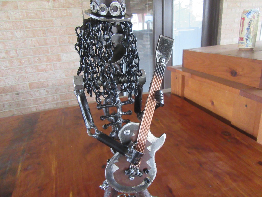 SLASH Welded Sculpture-heavy Metal Art Figurine - Etsy