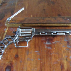 Metal Revolver Sculpture-welded Art-non Firing Metal Art Gun - Etsy