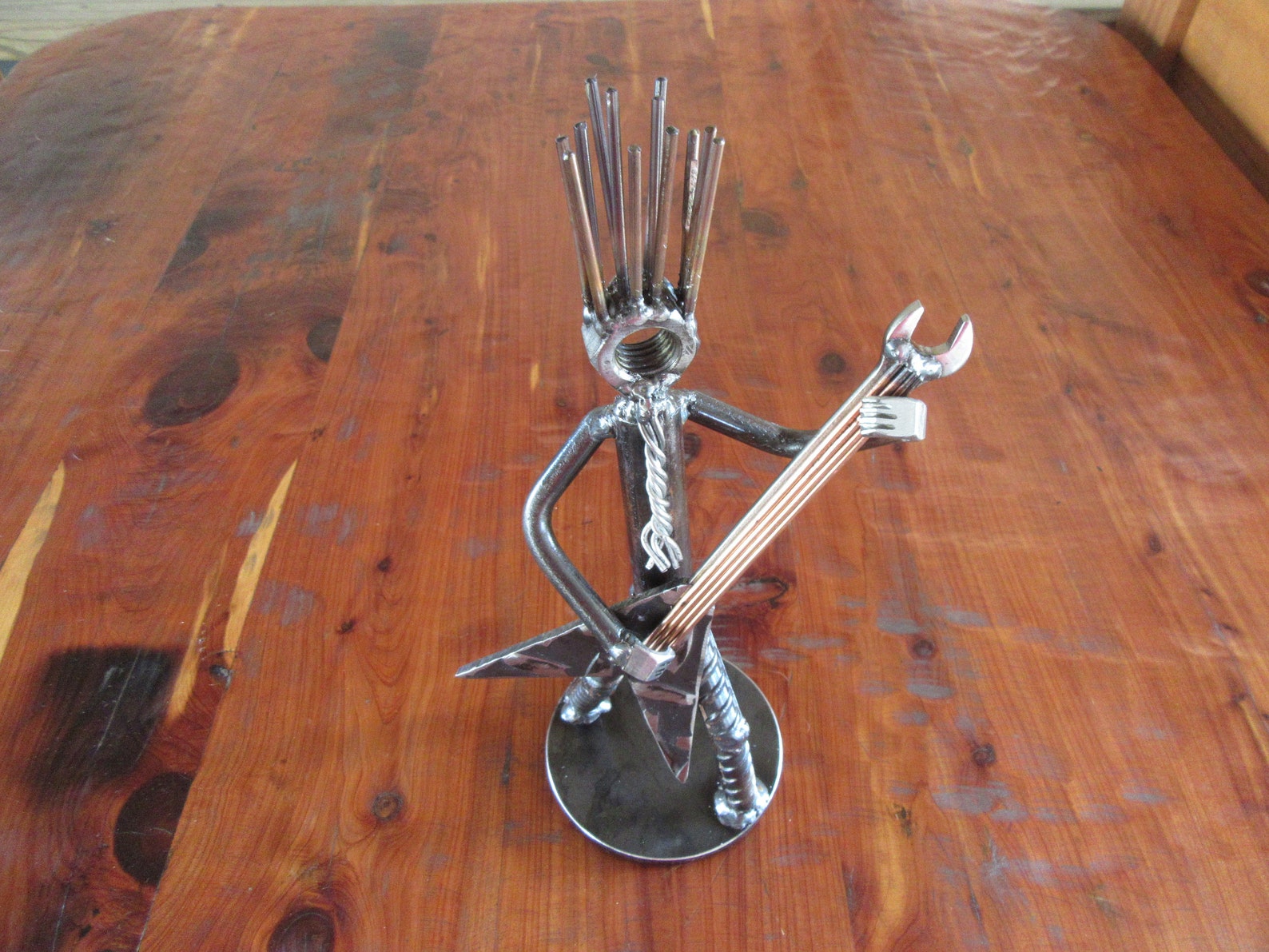 Wayne Static Metal Sculpture-static-x-welded Art-scrap - Etsy