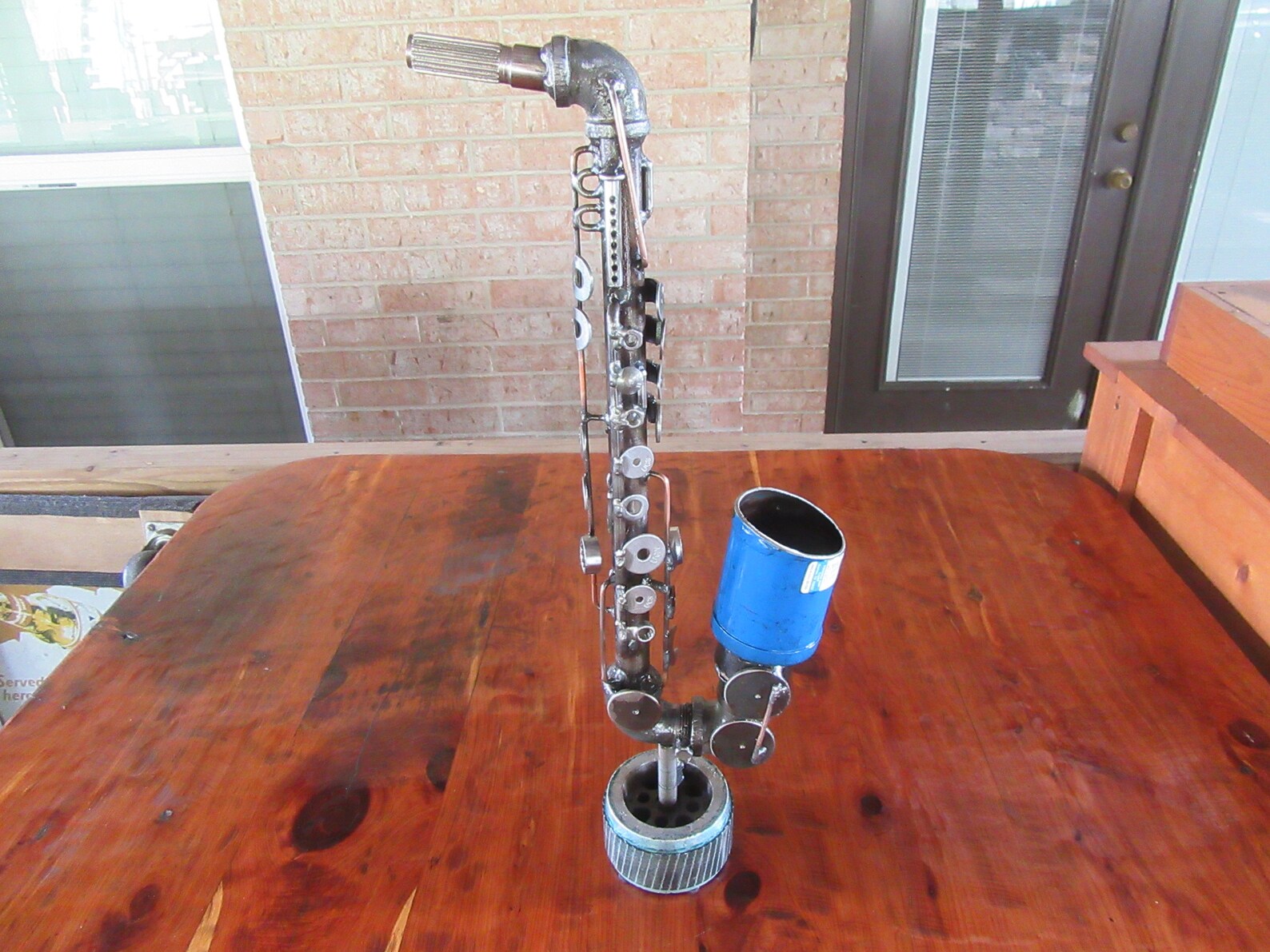 Welded Saxophone Sculpture-welded Art-metal Art-welding - Etsy