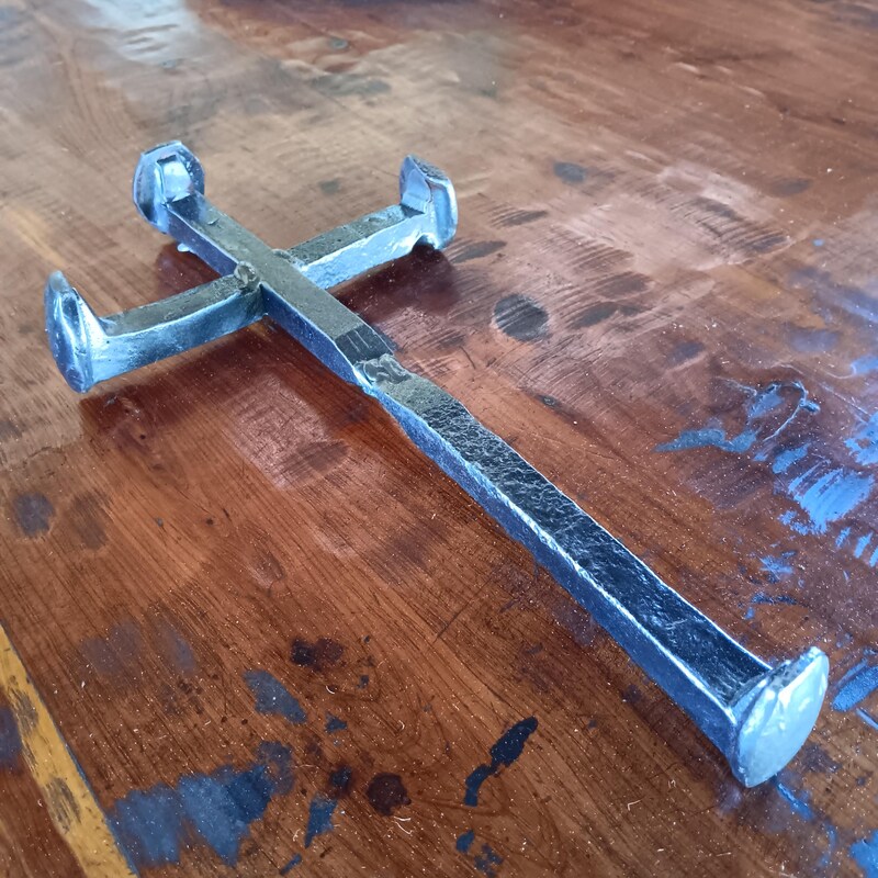 Railroad Spike Cross - Etsy