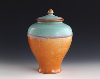 Ceramic Cremation Urn: "memorial Urn for Adult Human Ashes" Red and ...