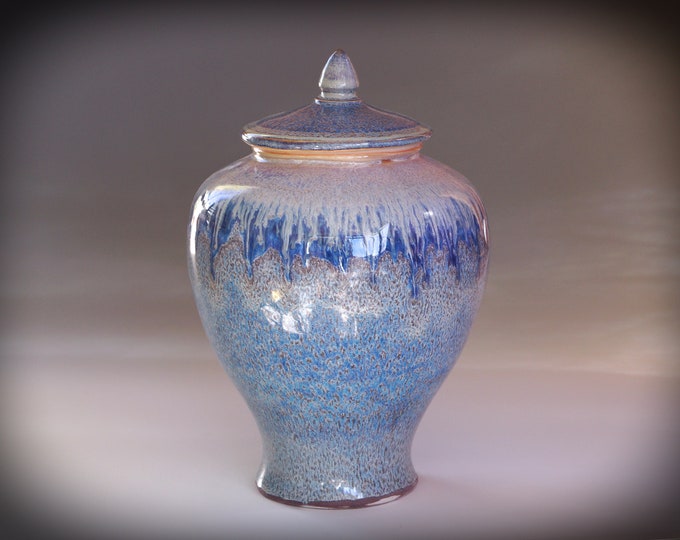 Ceramic Cremation Urn: Memorial Urn for Adult 220 Cubic Inches 