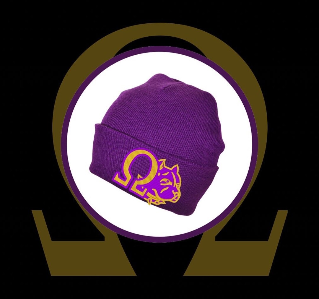 Omega Psi Phi Beanie Hat - Etsy