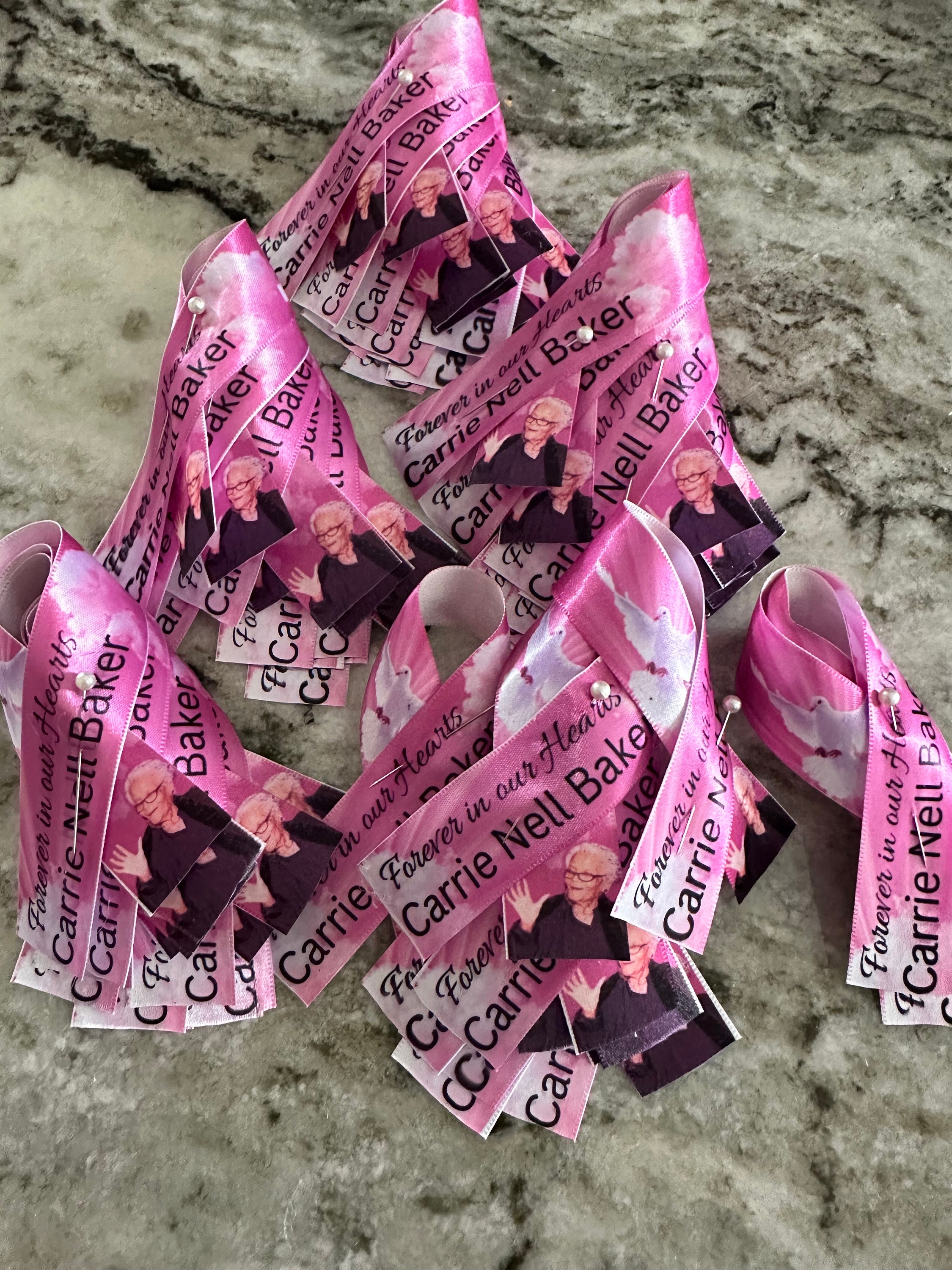 Custom Memorial Ribbons - in Loving Memory, Birthday Etc. - Etsy