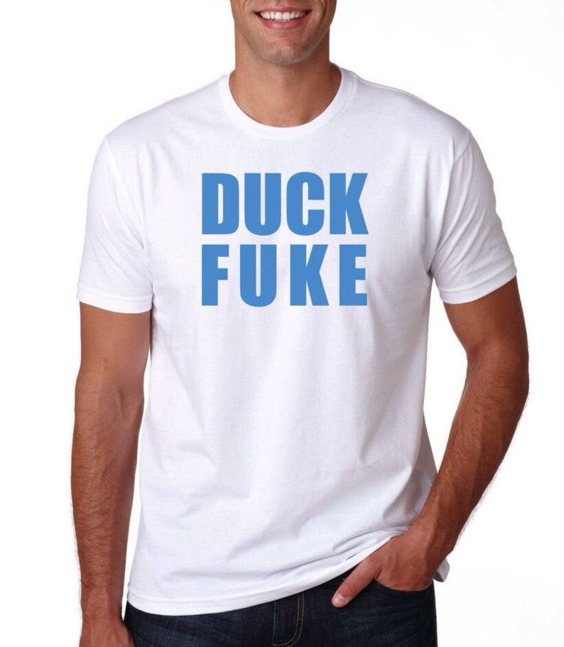 DUCK FUKE Funny T-shirt 100% Cotton All Sizes UNC Tar Heels | Etsy