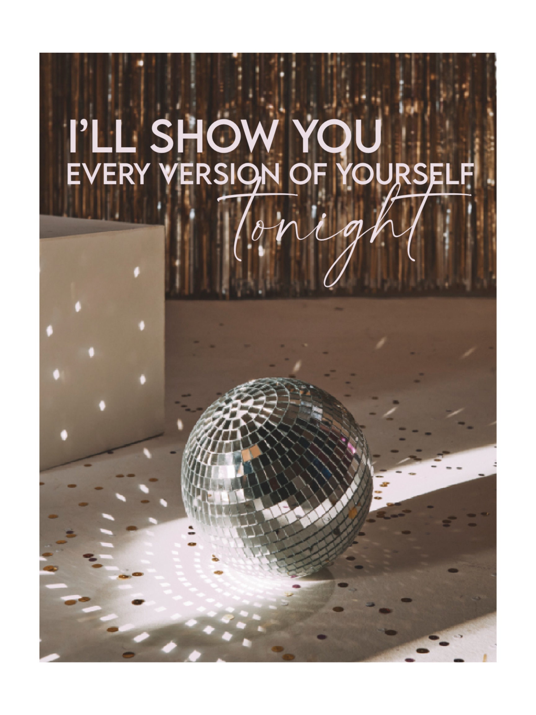Taylor Swift Mirrorball Digital Download, Folklore Poster, Taylor Swift ...