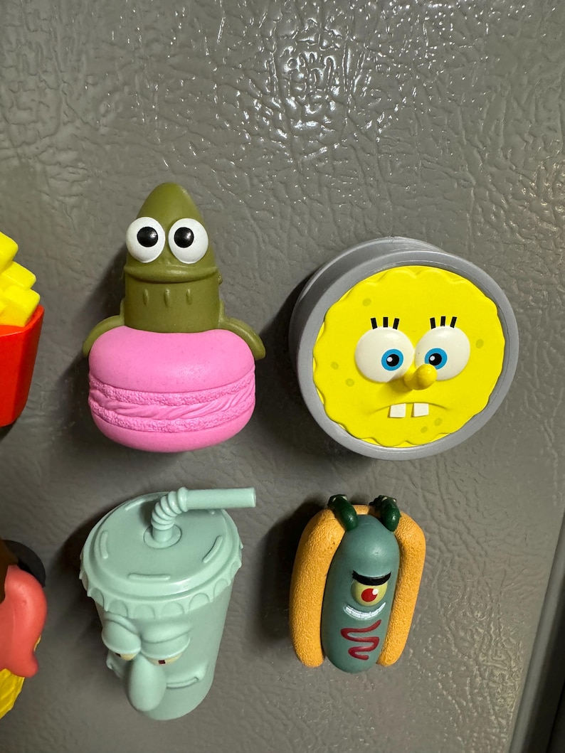 Sponge Bob Inspired Refrigerator Magnets | Krusty Krab | Fridge Magnets ...