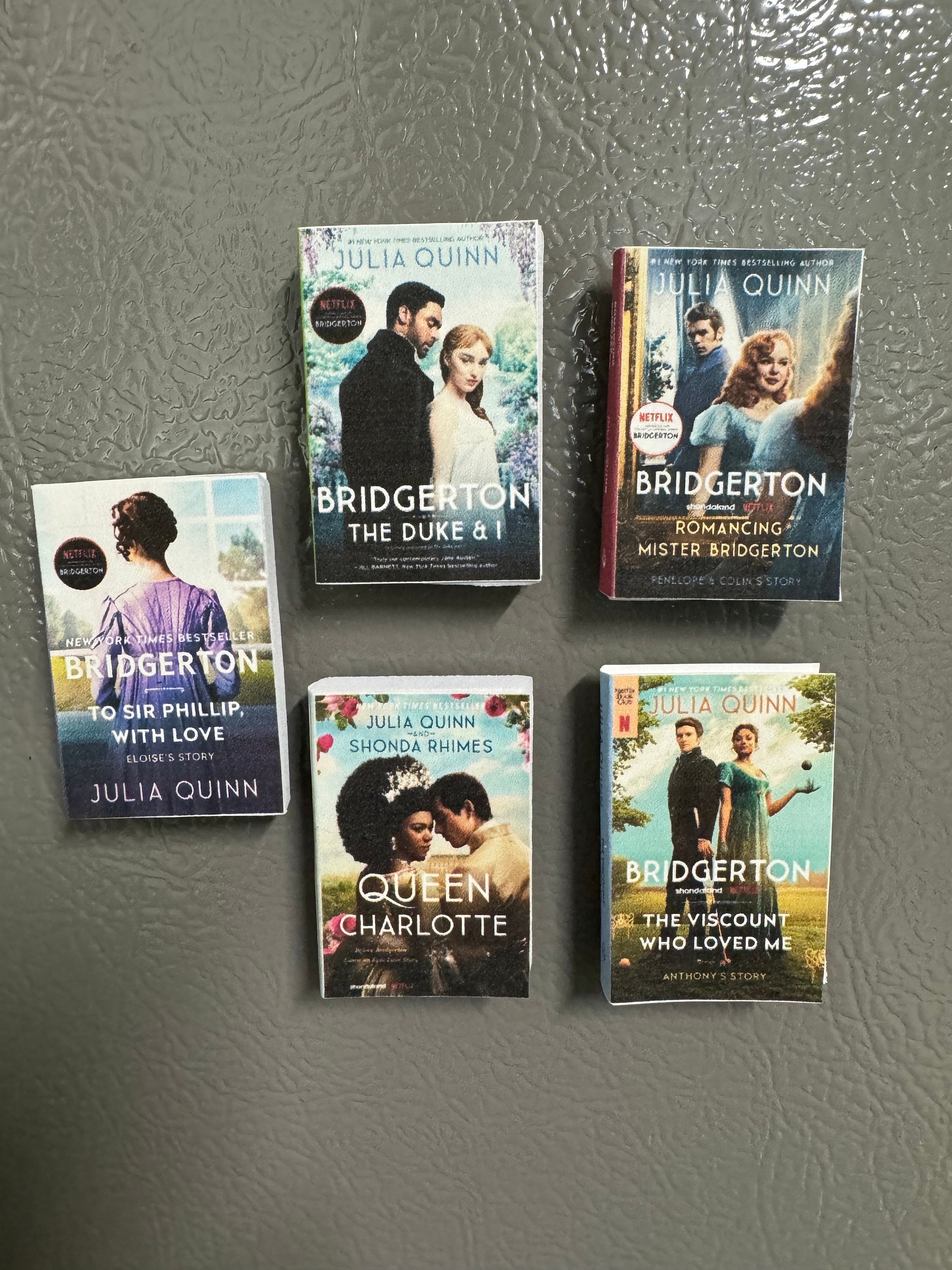 Miniature Bridgerton Inspired Book Fridge Magnets Gift for Book Lover ...
