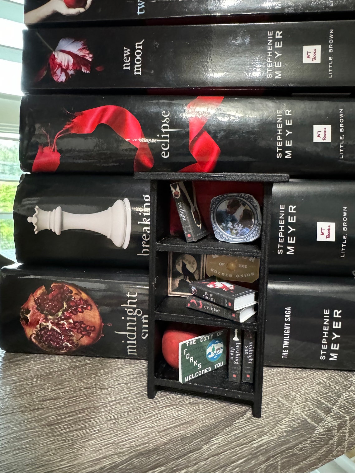 Miniature Bookshelf, Gift for Book Lover, Booktok, Vampire Inspired ...