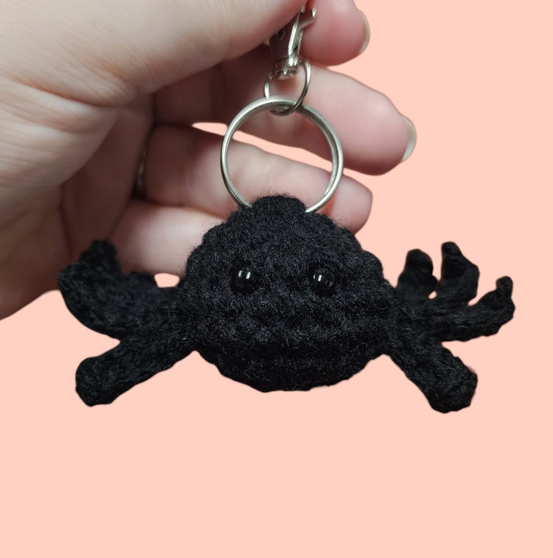 Spider Keychain, Crochet Spider Keychain, Crochet Keychain, Keychain ...