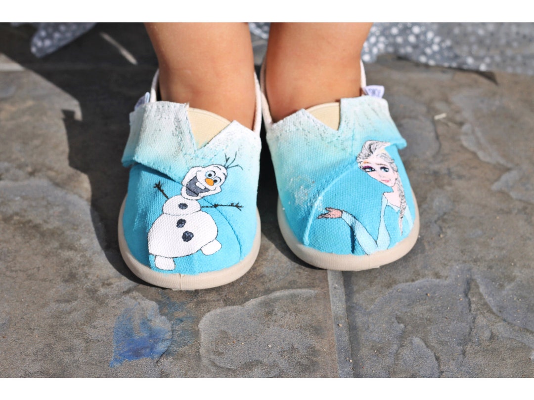 Elsa and Olaf Themed Custom Baby Toms - Etsy