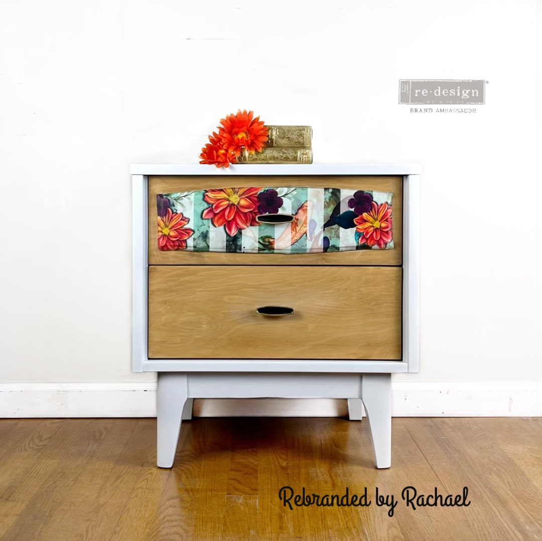 MCM Nightstand, Koi Fish Table, Coastal Bedside Table - Etsy