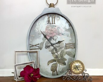 Shabby Chic Clock - Etsy