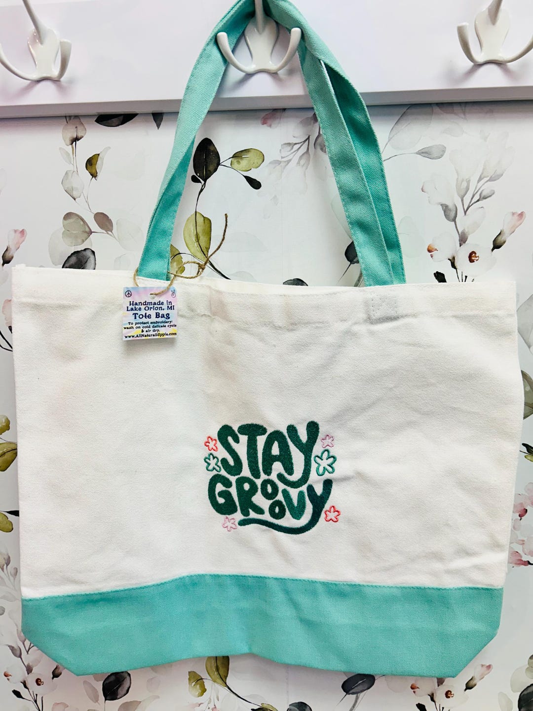 Customizable Embroidered Book Bag, Cloth Bag, Carrying Bag, Tote Bag - Etsy