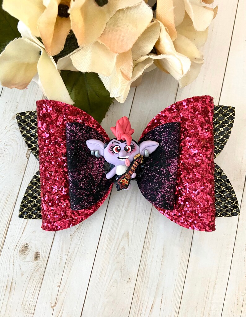Rocker Troll Barb Hair Bow/ Trolls 2 World Tour/ Rock Troll/ - Etsy
