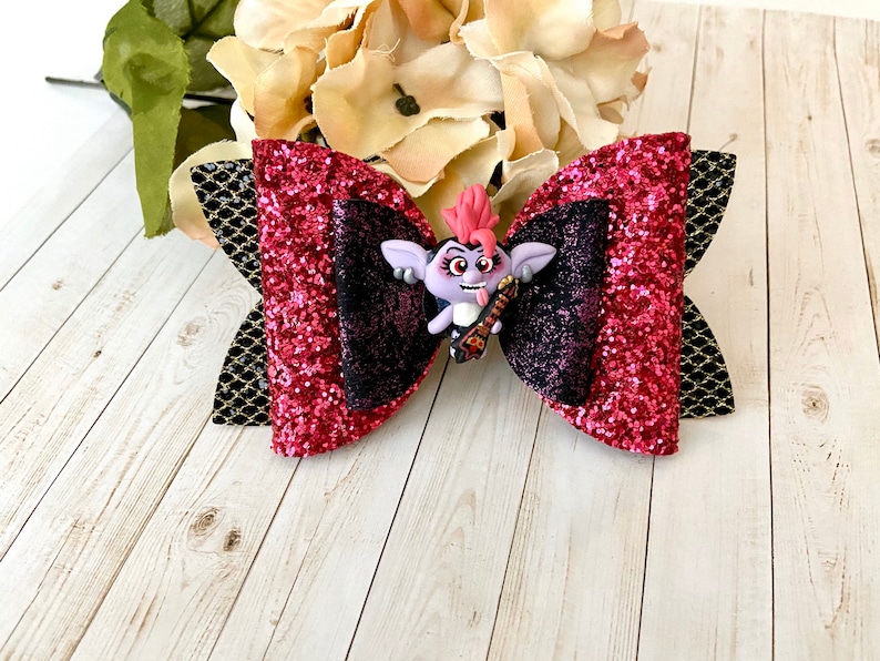 Rocker Troll Barb Hair Bow/ Trolls 2 World Tour/ Rock Troll/ - Etsy