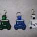 Embroidered Golf Cart Shaped Key Chain Keychain Fob You Pick - Etsy
