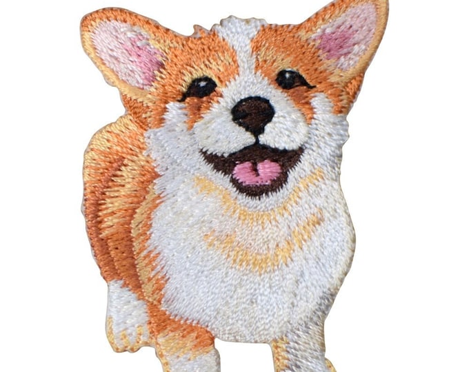 Corgi Puppy Patch Pembroke Welsh Corgi Iron on Applique - Etsy