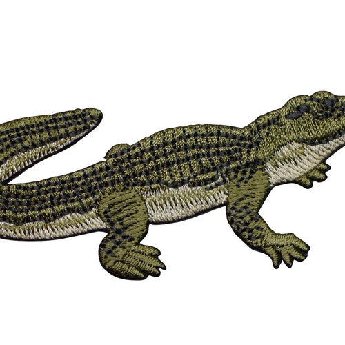 Alligator Applique Patch Crocodile Gator Badge 3.25 - Etsy