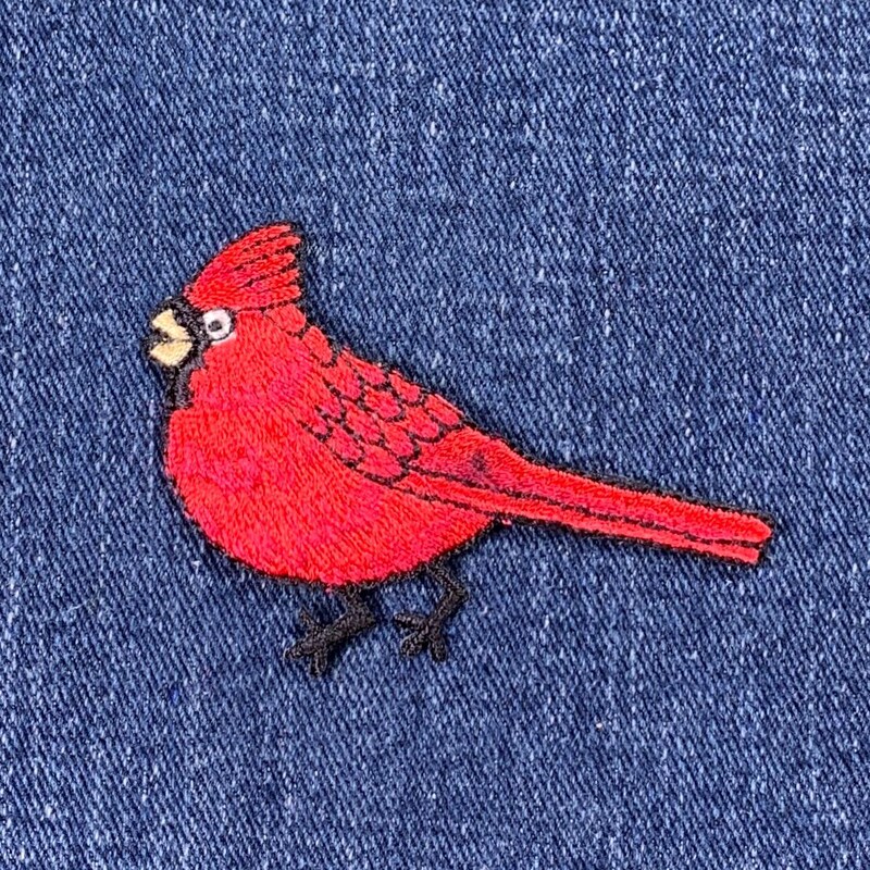 Embroidered Cardinal - Etsy