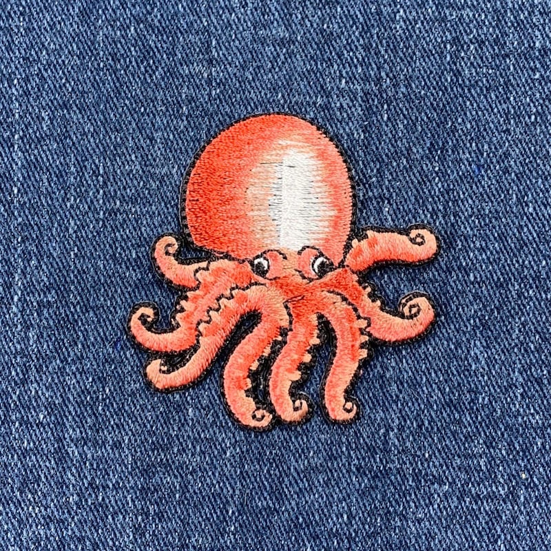 Octopus Patch on Iron - Etsy