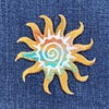 Groovy Sun Patch | Summer Pink Music Festival Sky Cloud Iron-on ...