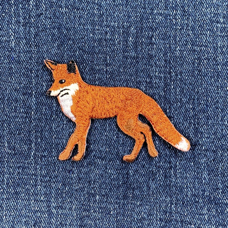 Embroidered Fox Patches - Etsy