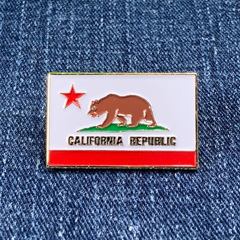 California Flag Lapel Pin - Etsy