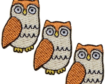 Mini Hoot Owl Embroidered Iron on Patch - Etsy